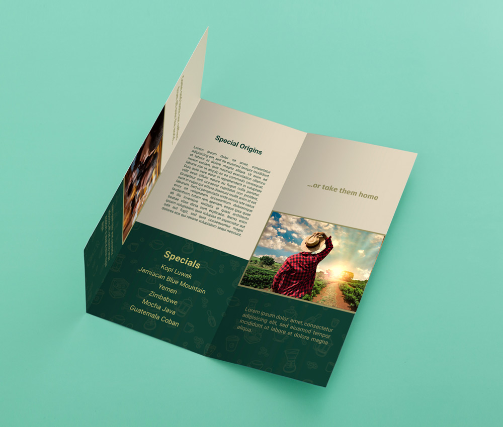 1/3 A3 6pp C Fold Leaflets - Ideal for Menus & Brochures